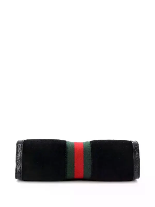 Gucci Ophidia Chain Suede Small Shoulder Bag - Black