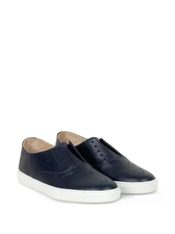 Fratelli Rossetti Perforated Slip-on Sneakers - Blue