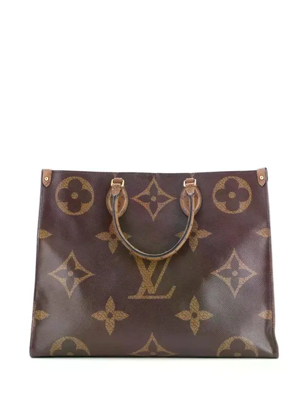 LOUIS VUITTON Onthego Reverse Monogram Giant Gm Tote Bag - Brown