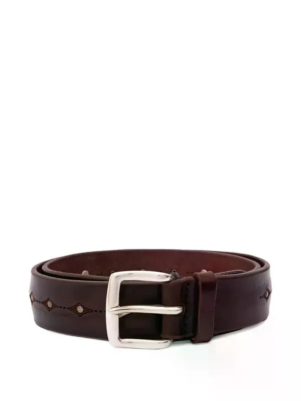 Orciani Stud-embellished Belt - Brown