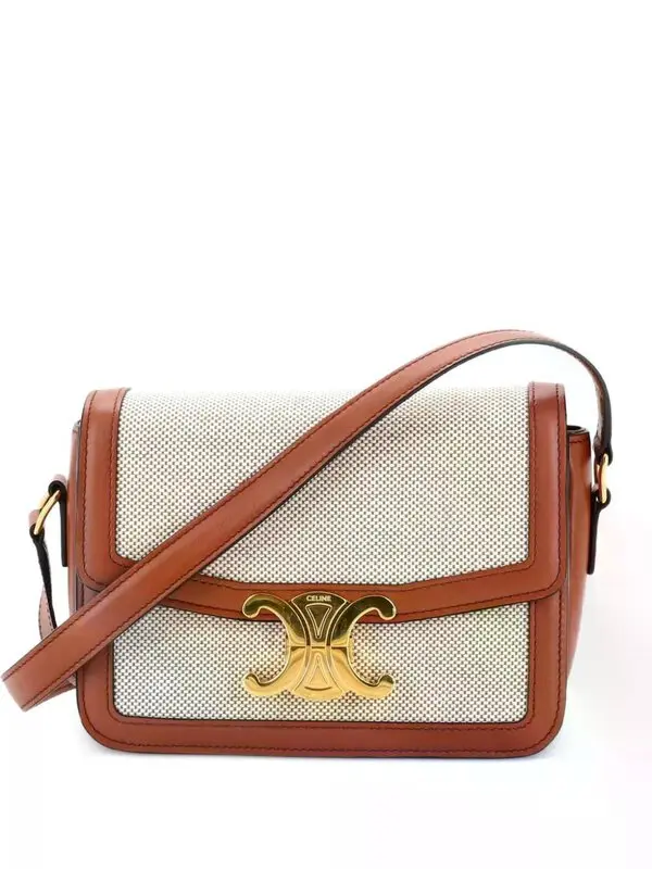 Celine Triomphe Teen Crossbody Bag - Neutrals