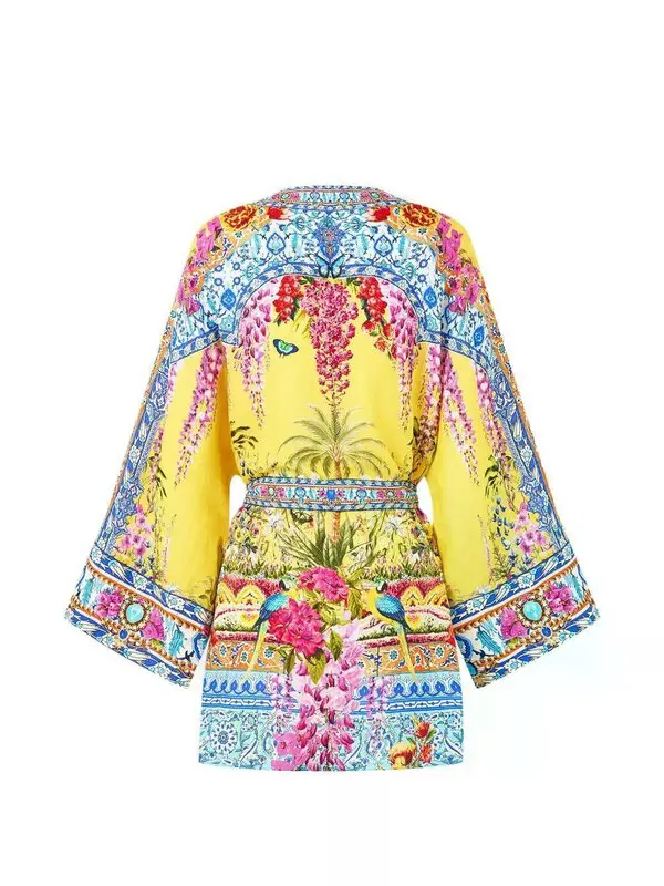 Camilla Floral-print Tie Cover-up