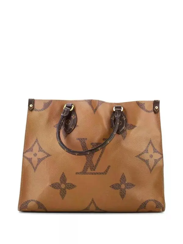 LOUIS VUITTON Onthego Reverse Monogram Giant Mm Tote Bag - Brown