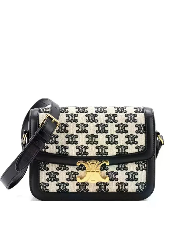 Celine Triomphe Canvas Medium Shoulder Bag