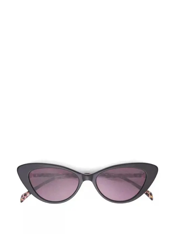 Maje Animal Print Cat-eye Sunglasses - Black