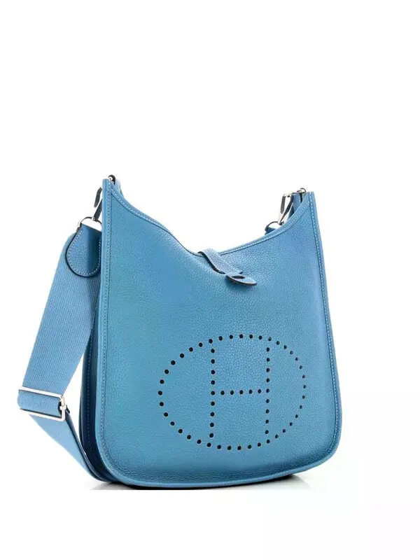Hermès Evelyne Gen Iii Clemence Pm Crossbody Bag - Blue