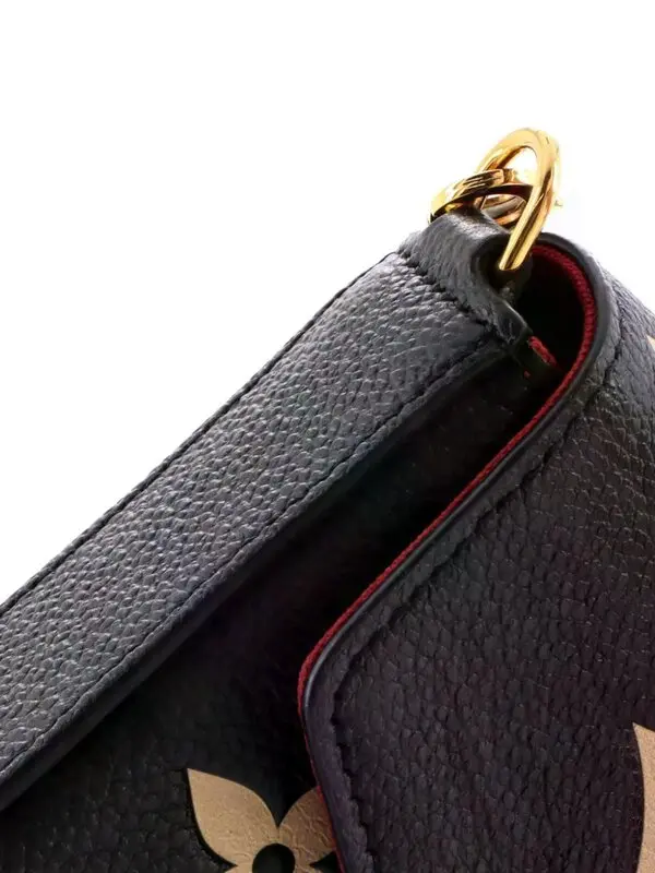 LOUIS VUITTON Felicie Pochette Bicolor Monogram Empreinte Giant - Black