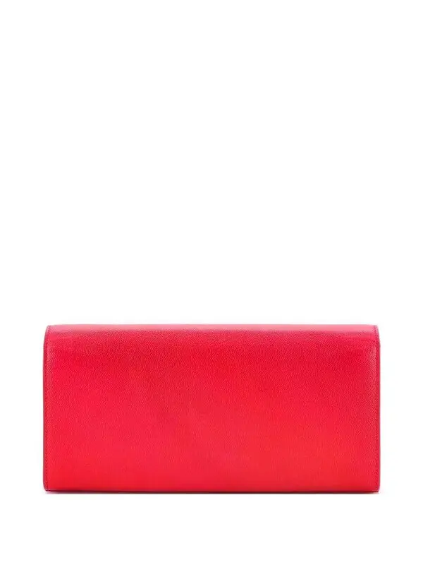 Saint Laurent Classic Monogram Long Clutch - Pink