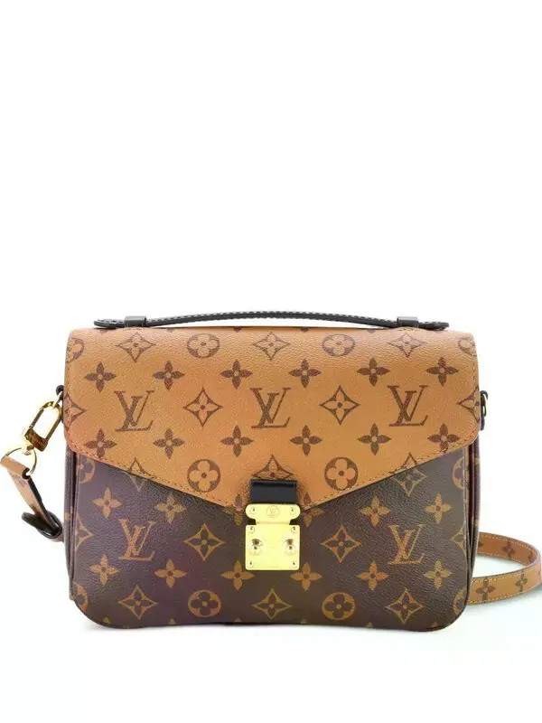 LOUIS VUITTON Pochette Metis Reverse Monogram Canvas Crossbody Bag - Brown