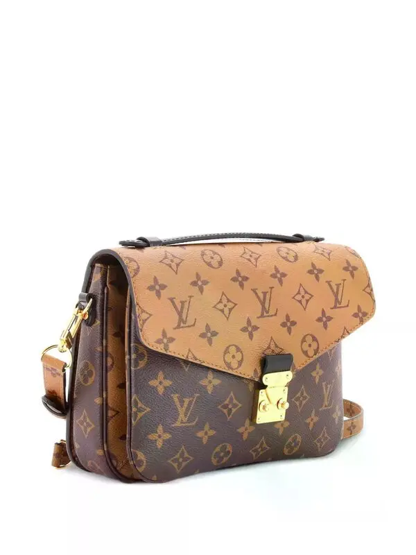 LOUIS VUITTON Pochette Metis Reverse Monogram Canvas Crossbody Bag - Brown
