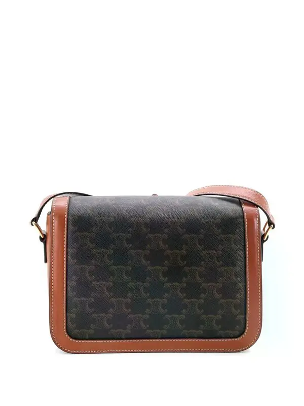 Celine Triomphe Coated Canvas Medium Shoulder Bag