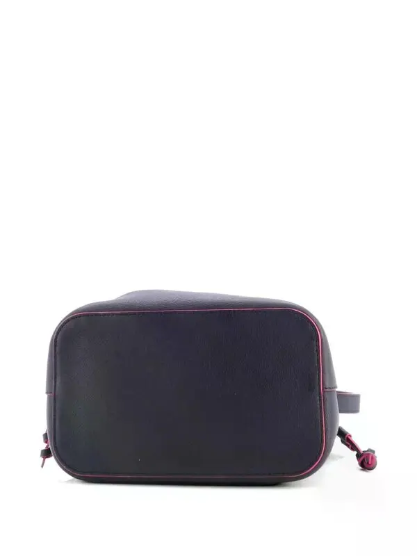 LOUIS VUITTON Lockme Leather Bucket Bag - Black