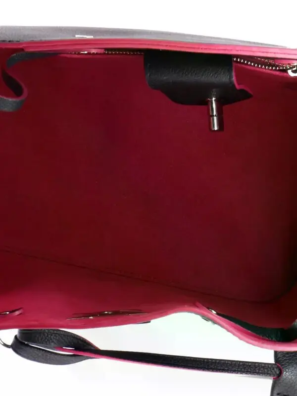 LOUIS VUITTON Lockme Leather Bucket Bag - Black