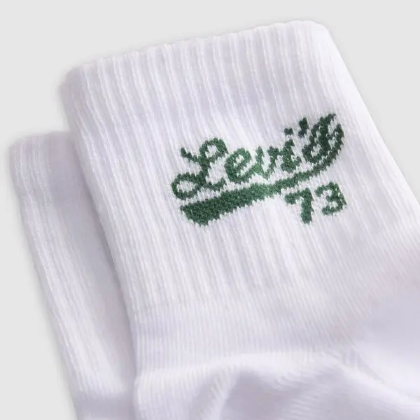 LEVI'S Mid-cut Stripe Logo Crew Socks Pack Of 3
