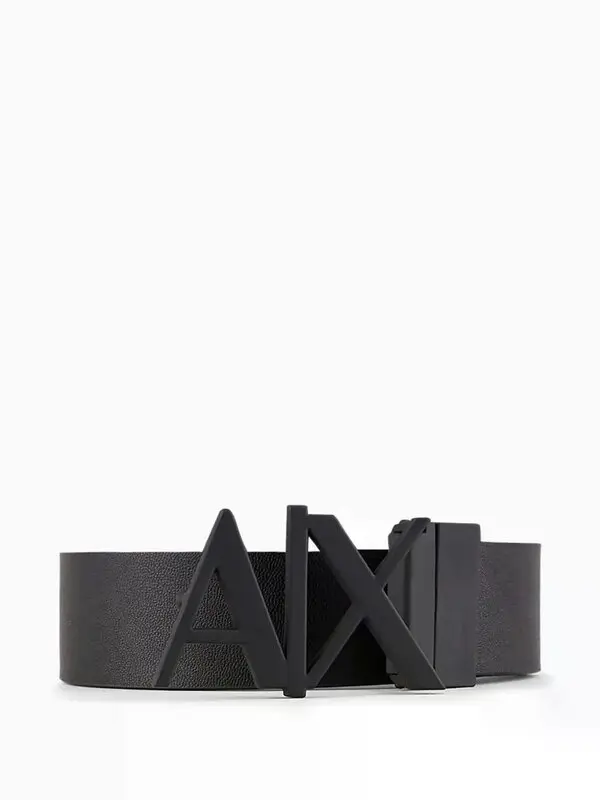 Armani Exchange Leather Belt - Black