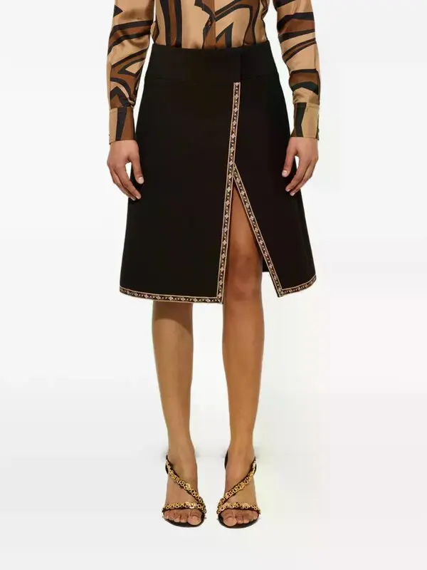 Emilio Pucci Labirinto-print Wool Skirt