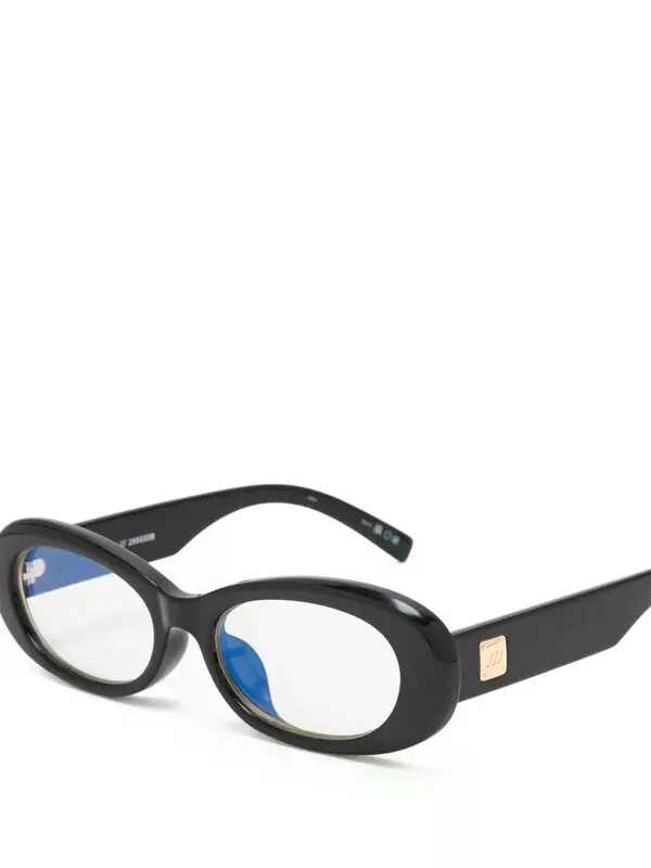 Le Specs Oval Frame Glasses