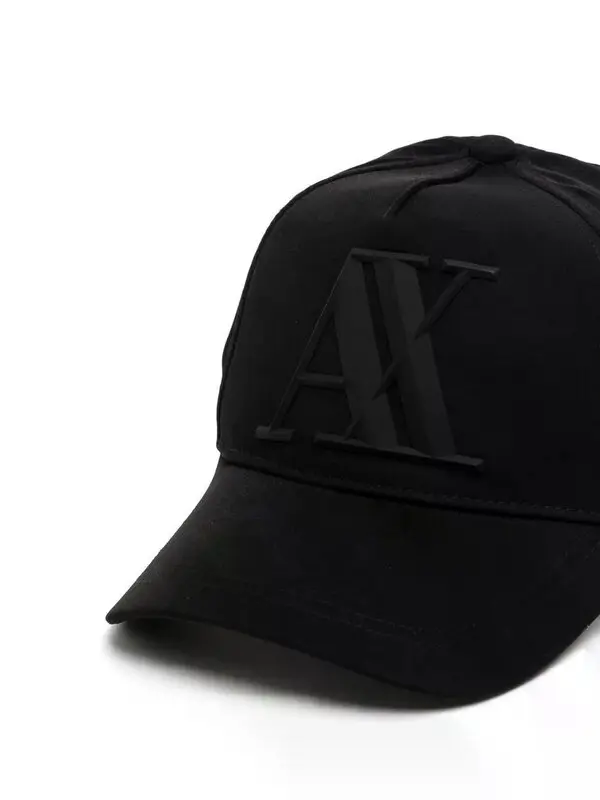 Armani Exchange Logo-embossed Baseball Cap - Black