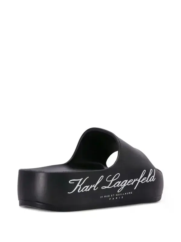 Karl Lagerfeld Logo-print Flat Slides