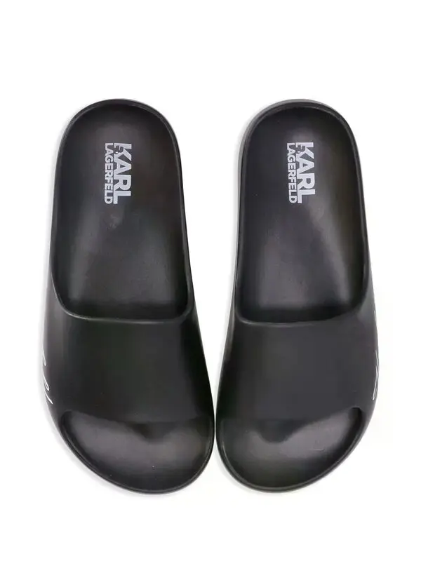 Karl Lagerfeld Logo-print Flat Slides