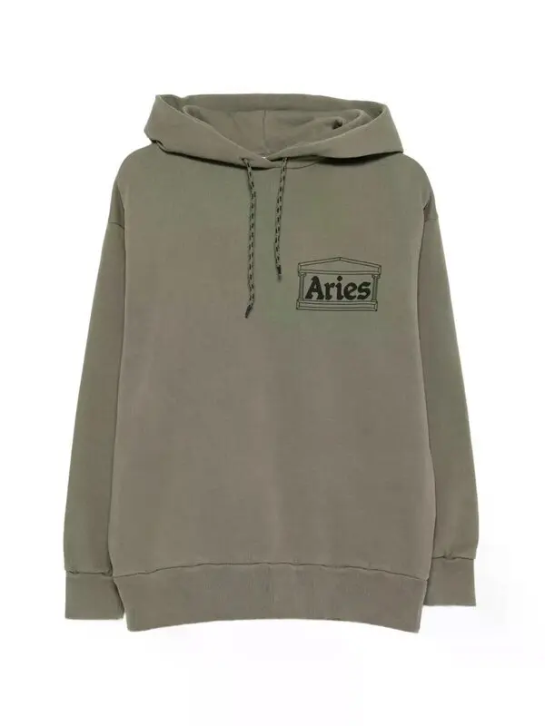 Aries Temple-print Hoodie