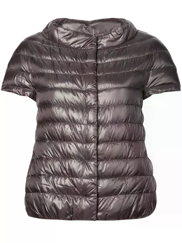 Herno Short-sleeved Quilted Gilet - Grey
