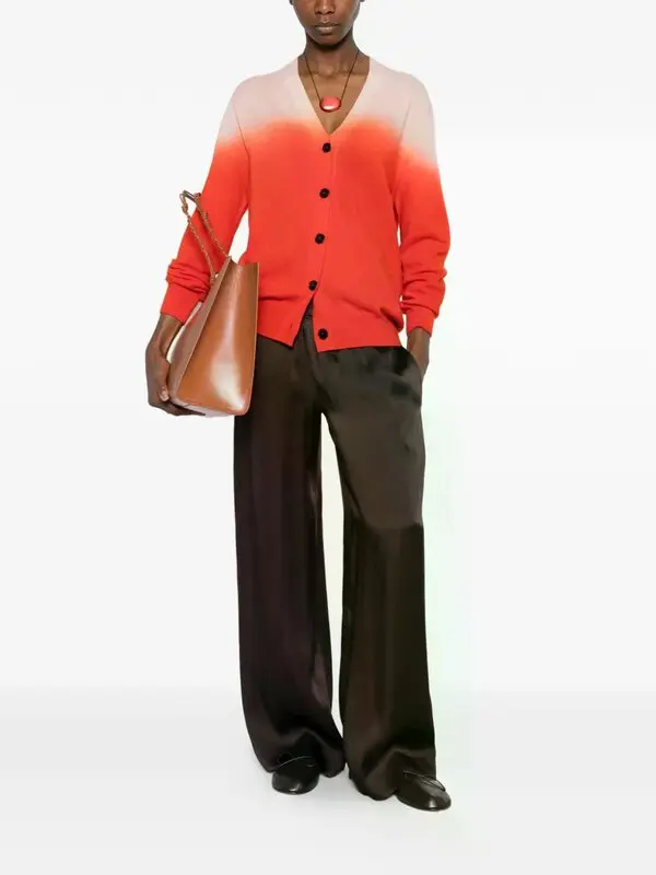 JIL SANDER V-neck Buttoned Cardigan - Orange