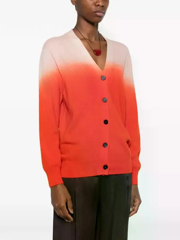 JIL SANDER V-neck Buttoned Cardigan - Orange