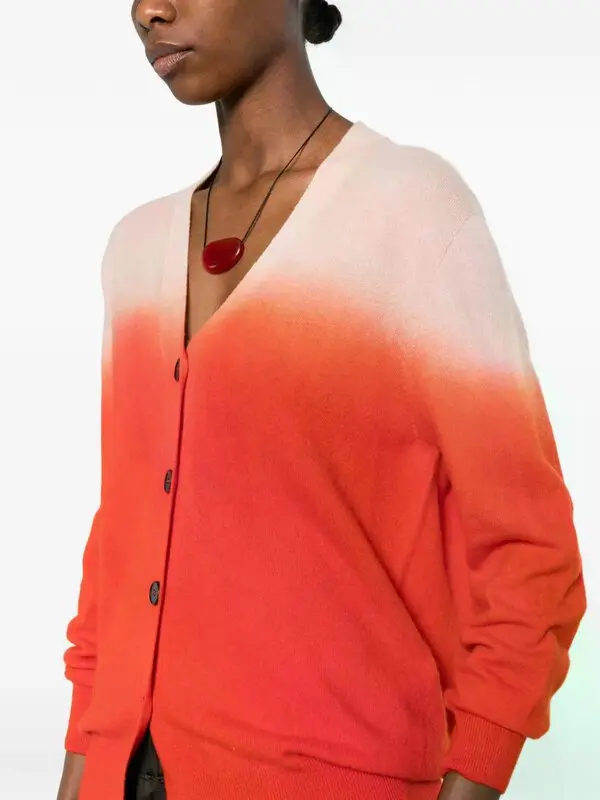 JIL SANDER V-neck Buttoned Cardigan - Orange