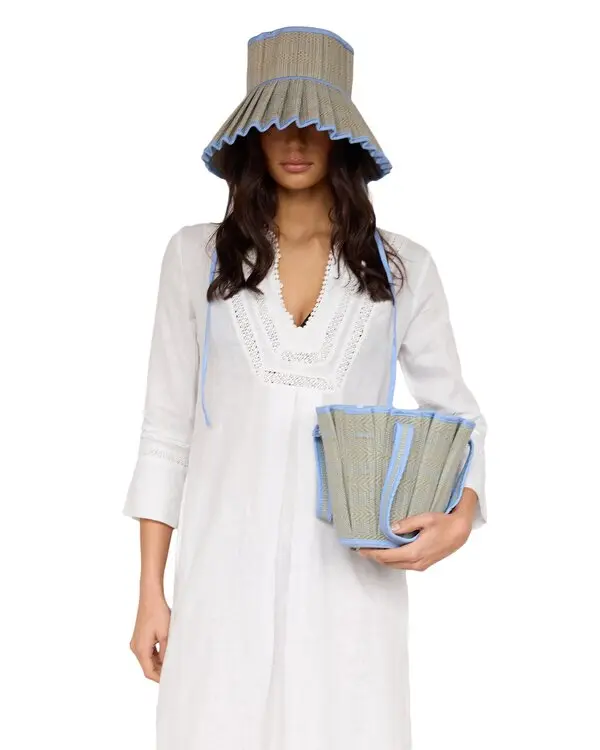Lorna Murray Capri Straw Hat - Blue Bird