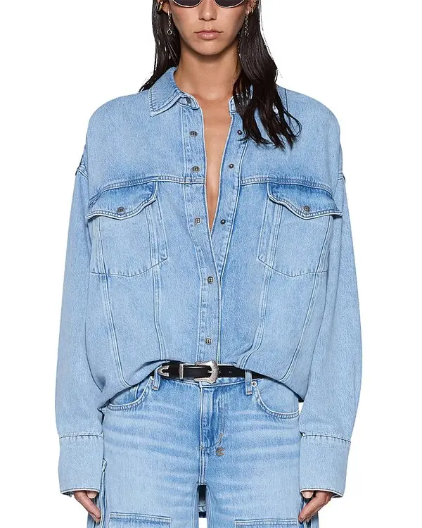 Ksubi Astra Long Sleeve Spirit Shirt - Denim