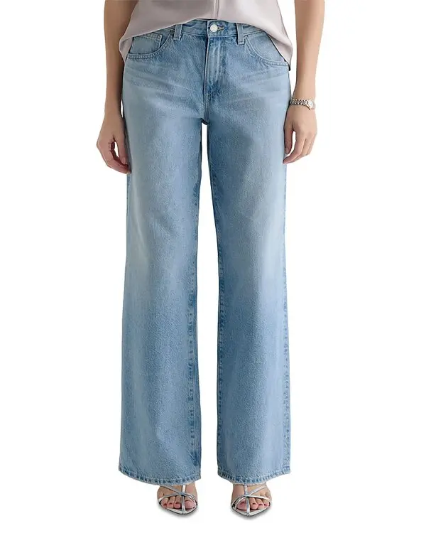 Ag Adria Low Rise Wide Leg Jeans