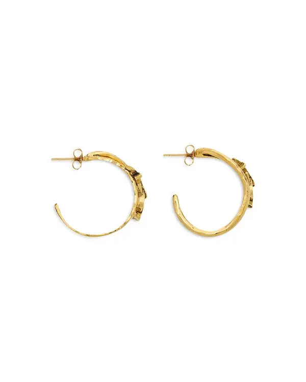 Saint Laurent Small Cassandre Hoop Earrings