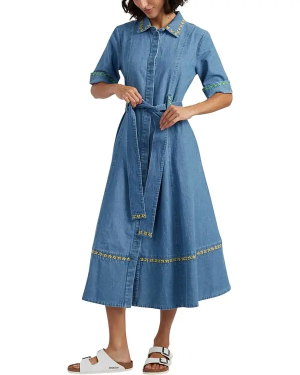 Chinti & Parker Chambray Buttercup Shirt Dress