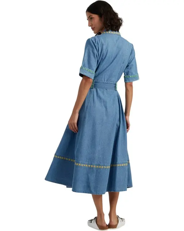 Chinti & Parker Chambray Buttercup Shirt Dress