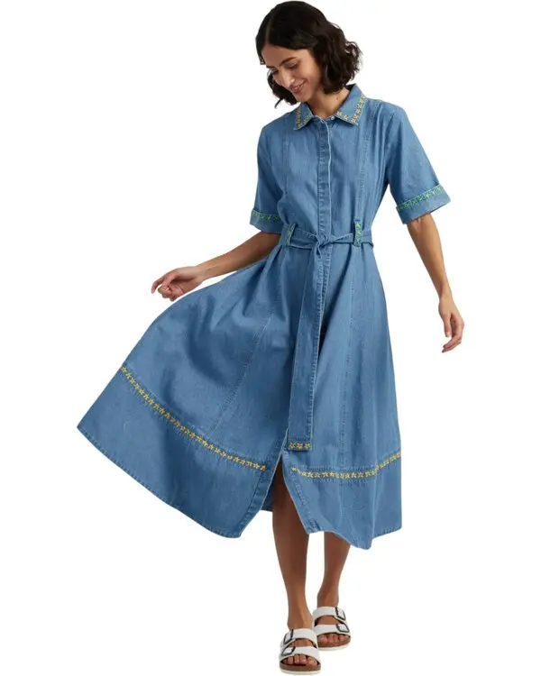 Chinti & Parker Chambray Buttercup Shirt Dress