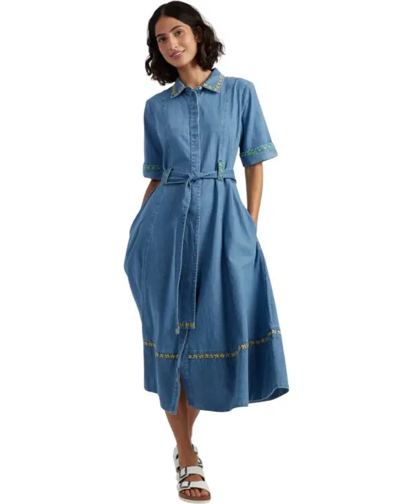 Chinti & Parker Chambray Buttercup Shirt Dress