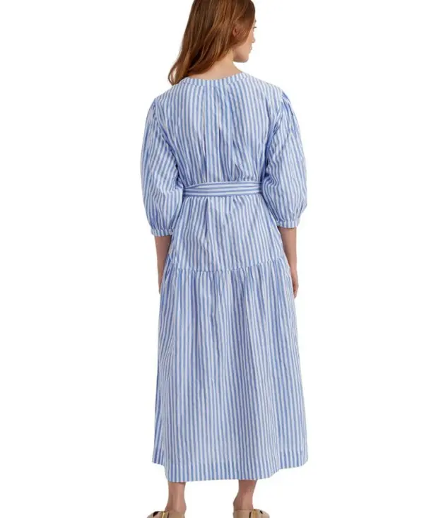 Chinti & Parker Cotton Oxford Stripe Shirt Dress