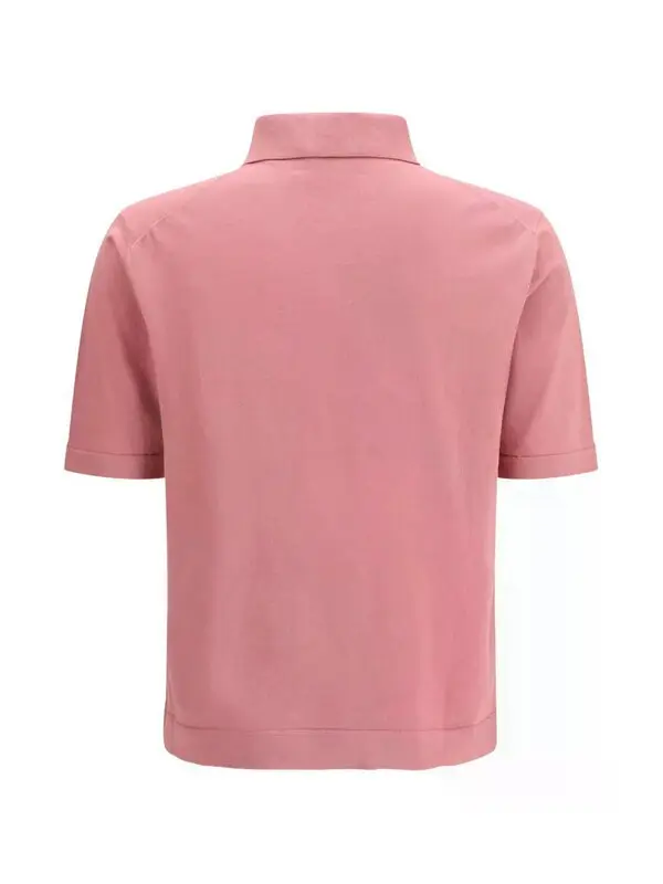 PIACENZA CASHMERE 1733 Button Detailing Cotton Polo