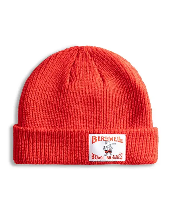 Birdwell Fisherman Ribbed Beanie - Red