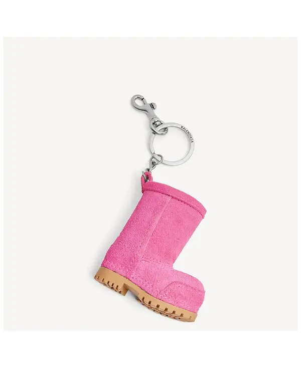 Balenciaga Mini Alaska Boot Charm/keychain - Pink