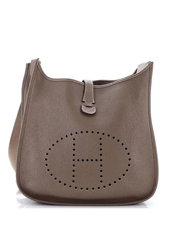 Hermès Pm Evelyne Gen Iii Bag Clemence - Gray