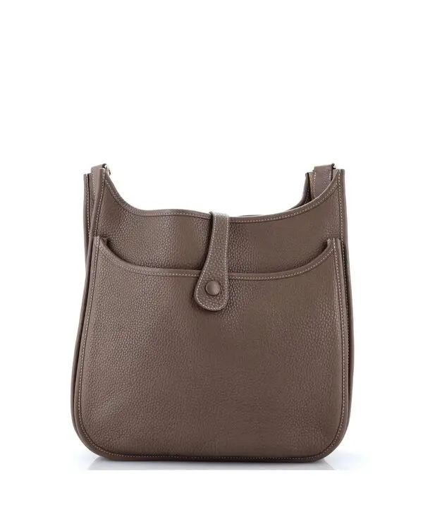 Hermès Pm Evelyne Gen Iii Bag Clemence - Gray