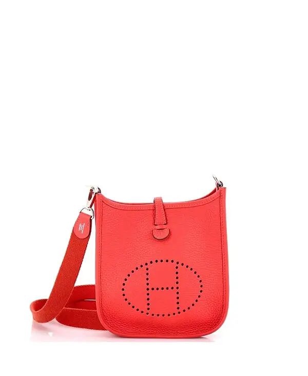 Hermès Tpm Evelyne Bag Gen Iii Clemence - Red
