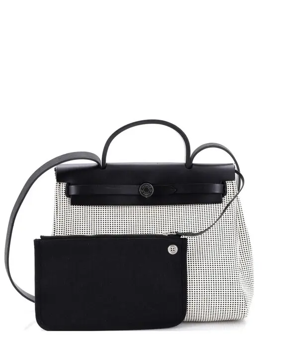 Hermès 31 Herbag Zip Criss Viking - Black