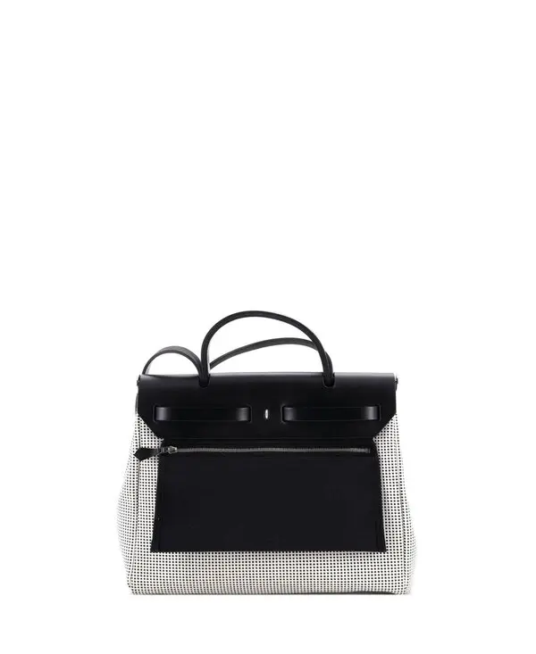 Hermès 31 Herbag Zip Criss Viking - Black