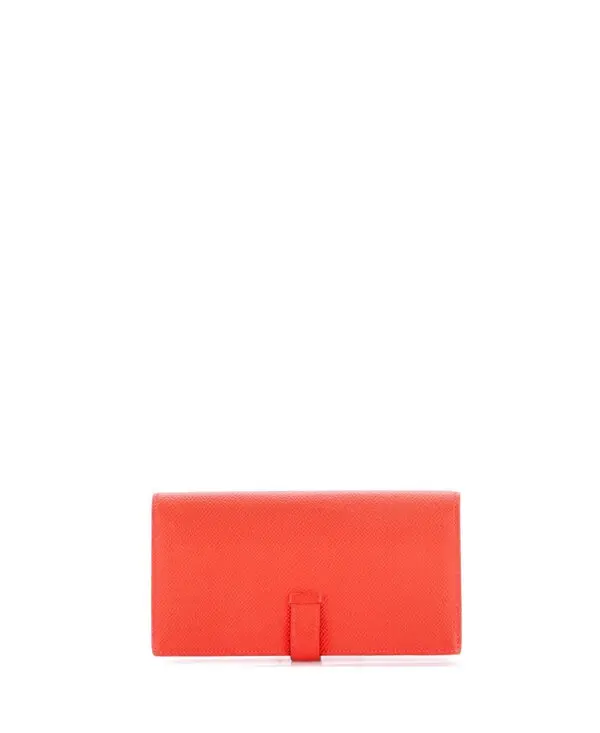 Hermès Long Bearn Wallet Epsom - Red
