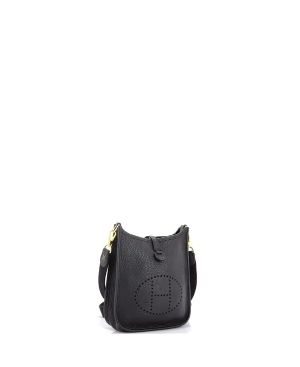Hermès Tpm Evelyne Bag Gen Iii Clemence - Black