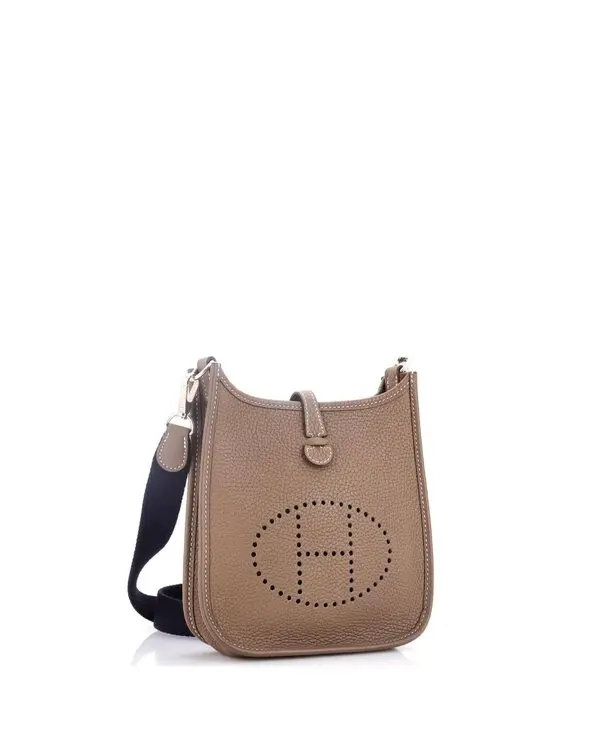 Hermès Tpm Evelyne Bag Gen Iii Clemence - Gray