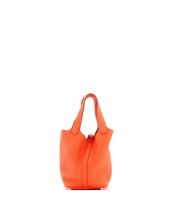 Hermès Pm Picotin Lock Bag Clemence - Orange